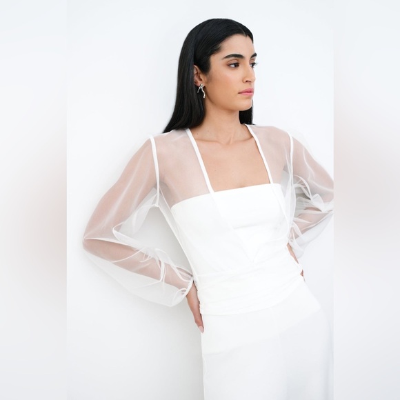 Marcella NYC | Tops | Verona Bolero Marcella Size L Off White | Poshmark